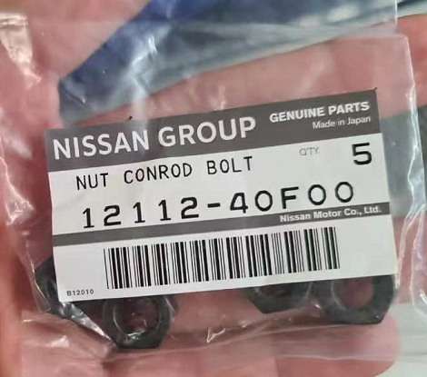 12109 - 5X00A Cylinder Head Repairs Con Rod Bolts Nut For Nissan YD25